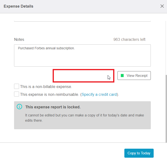 Attaching Receipts to Expenses – BigTime Software