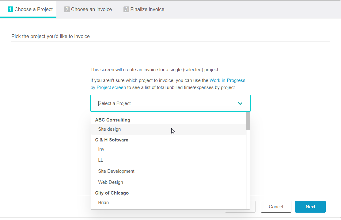 Creating Manual Invoices – BigTime Software