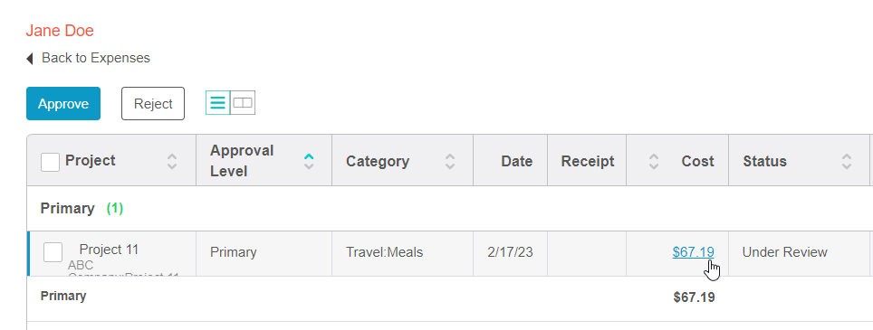 Editing A Multi Currency Expense Bigtime Software