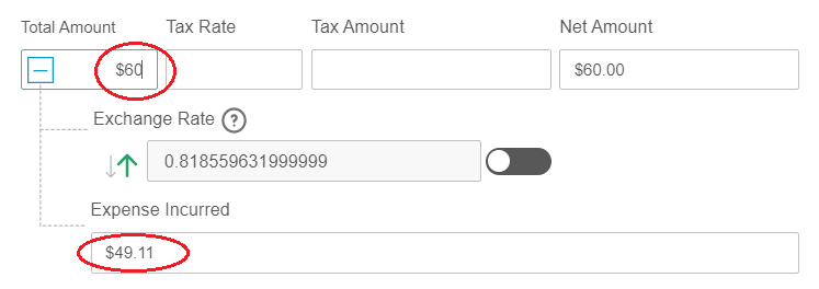 Editing a Multi-Currency Expense – BigTime Software
