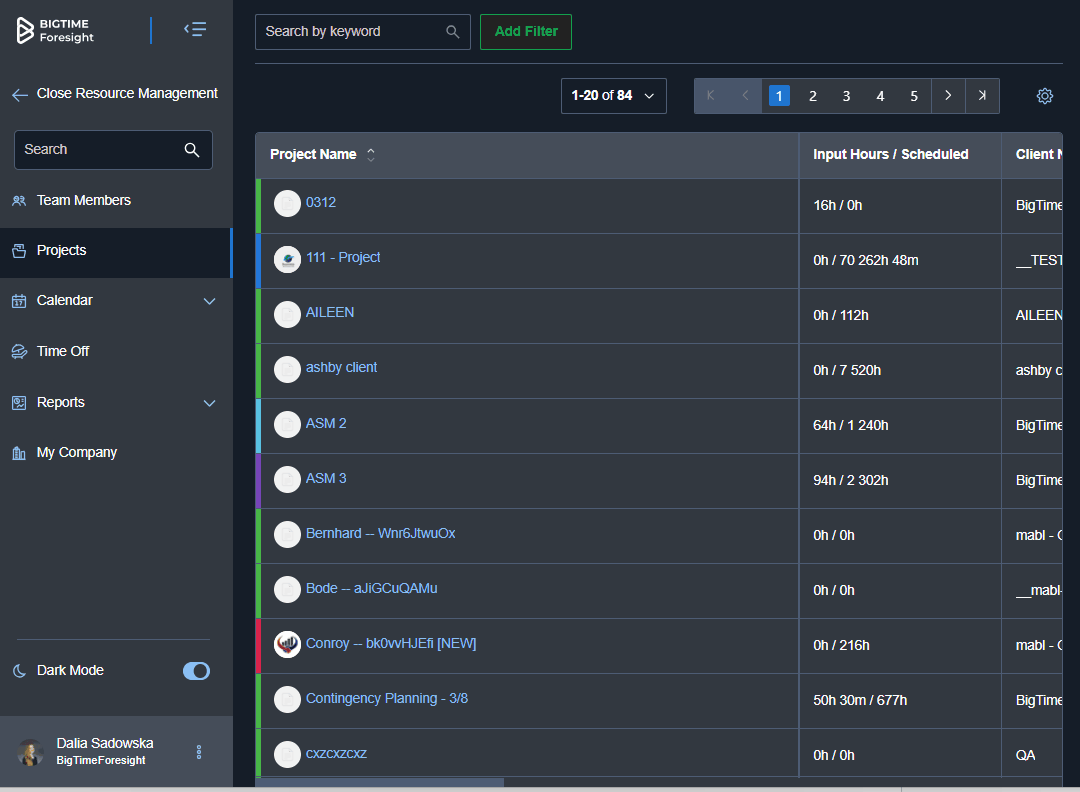 Check Team Availability by Department in BigTime Resource Management – BigTime Software