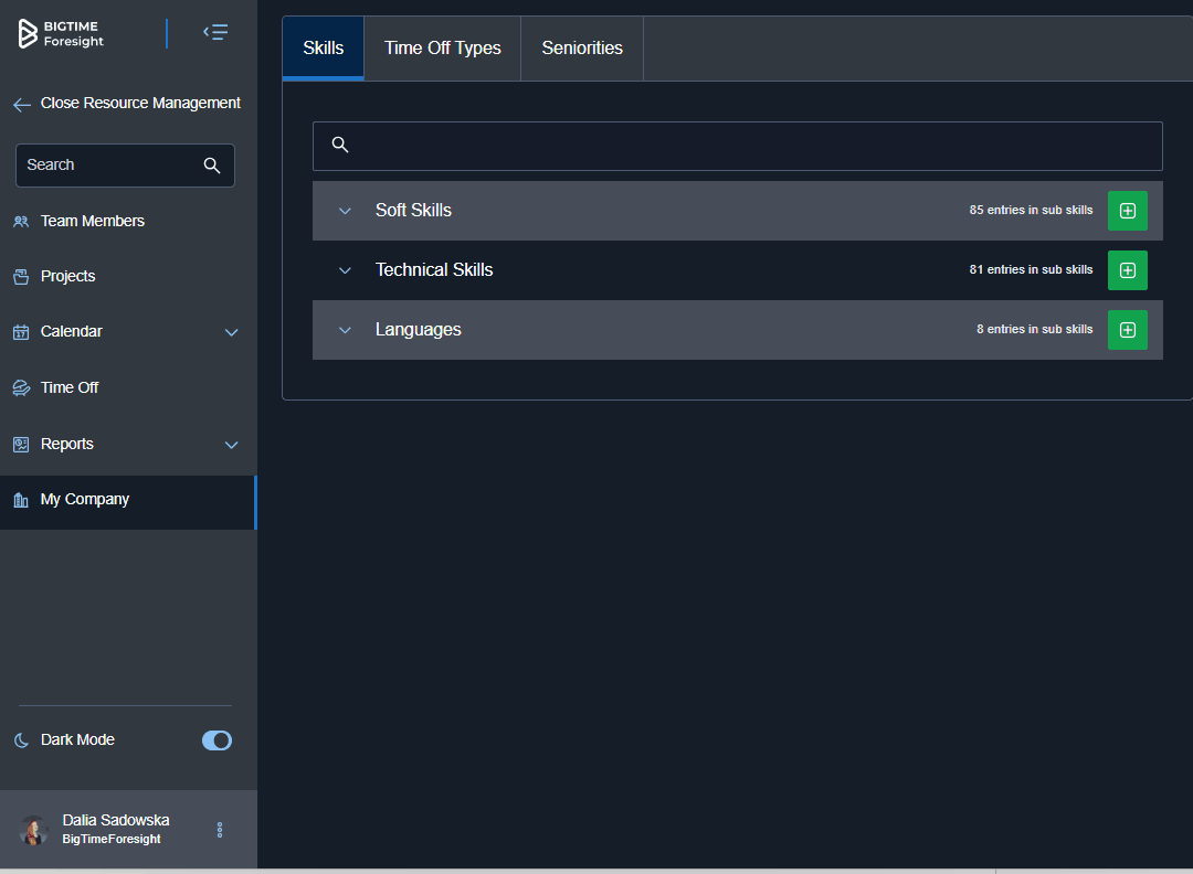Check Team Availability by Department in BigTime Resource Management – BigTime Software