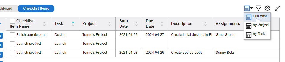 Access, Use and Configure the Checklist Item Board – BigTime Software