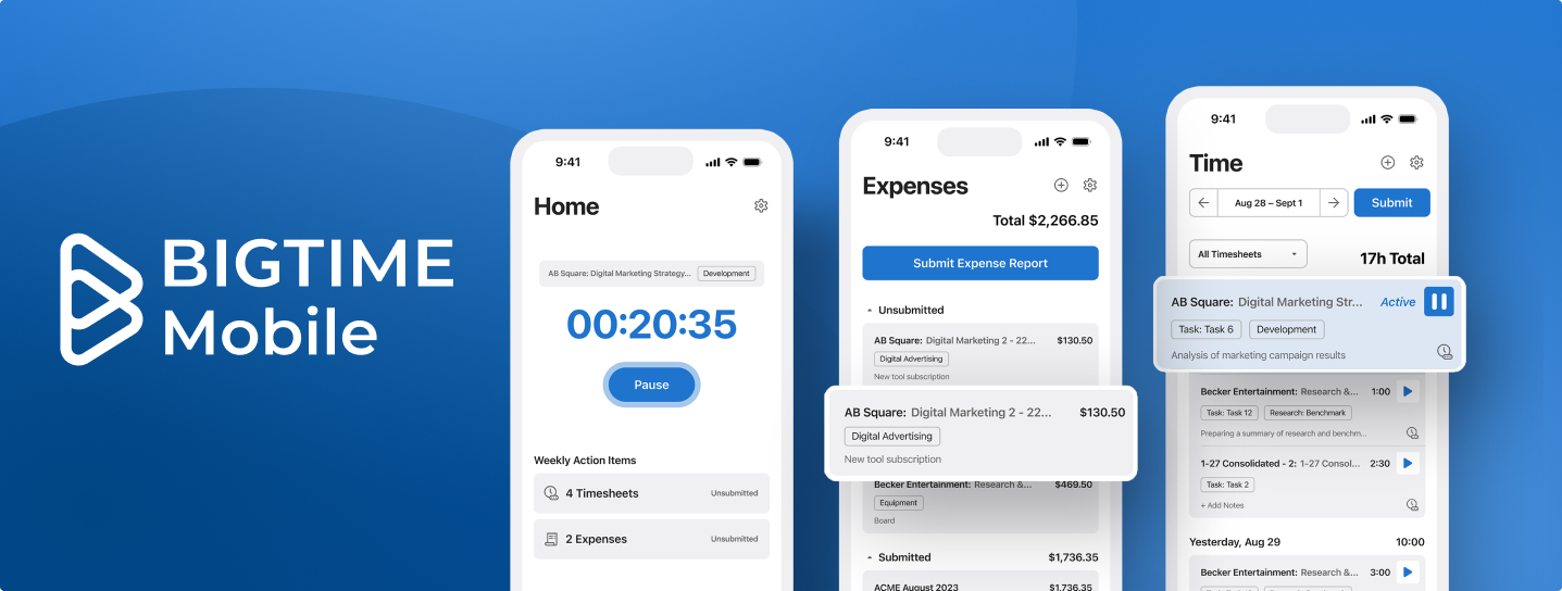 Getting Started With Bigtime Mobile Bigtime Software 
