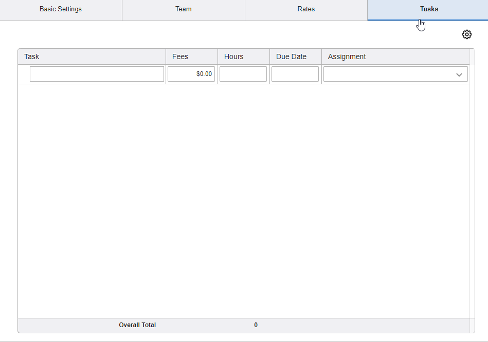 Detail Fields in the Project Template Editor – BigTime Software