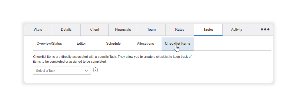 Adding Editing And Deleting Checklist Items In The Task Tab Bigtime 3827