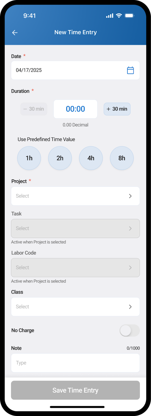 Using Timers in BigTime Mobile – BigTime Software